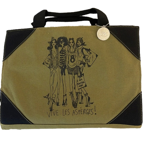 izak | Bags | Izak Greenblack Canvas Laptop Bag Vive Les Asperges ...